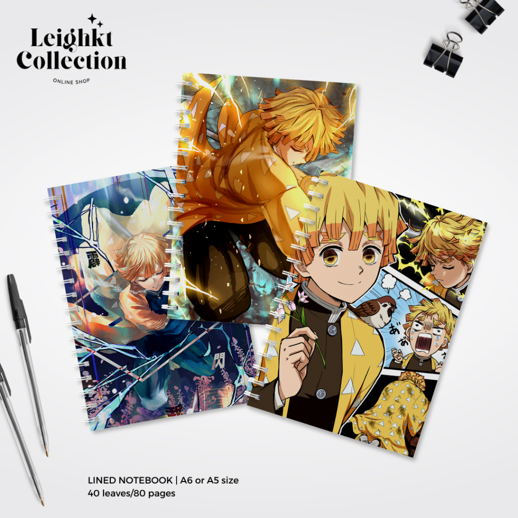 Leighkt | Demon Slayer (Zenitsu) | Anime Notebook | Shopee Philippines
