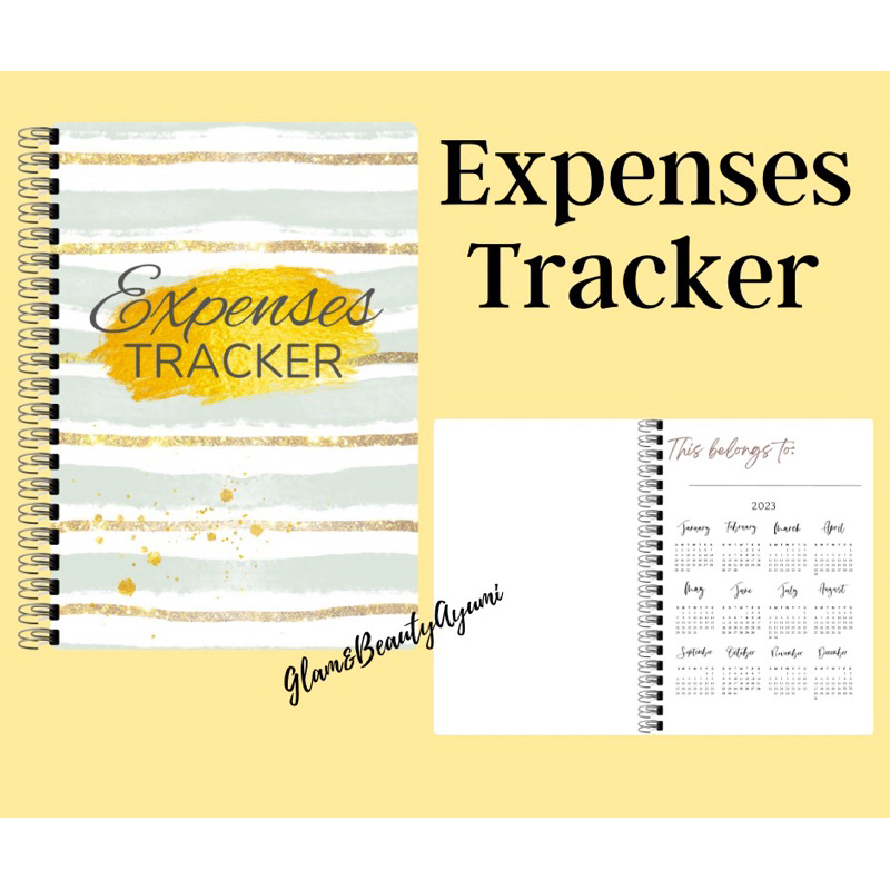 EXPENSES TRACKER NOTEBOOK LAMINATED COVER | Shopee Philippines