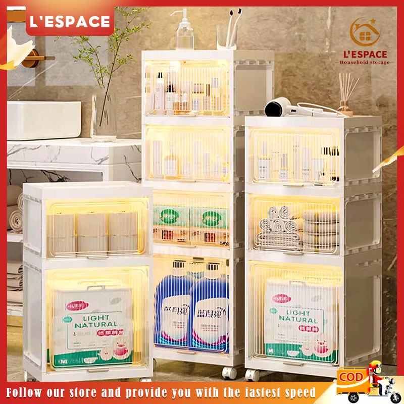 4 -layer storage cabinet moving cabinet can fold the multi -functional ...