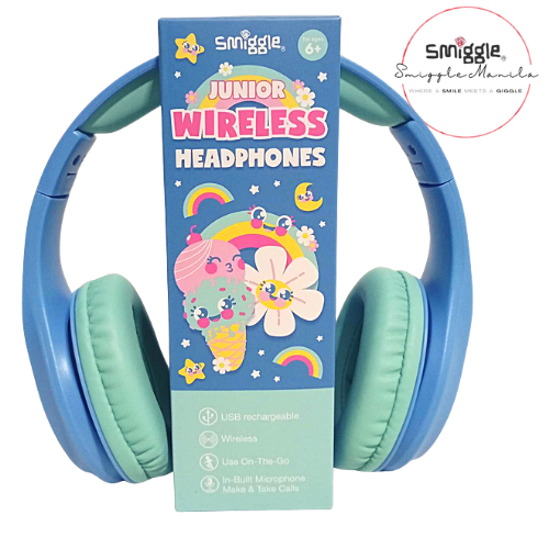 Smiggle Authentic Junior Wireless Headphones for kids suitable for ages ...