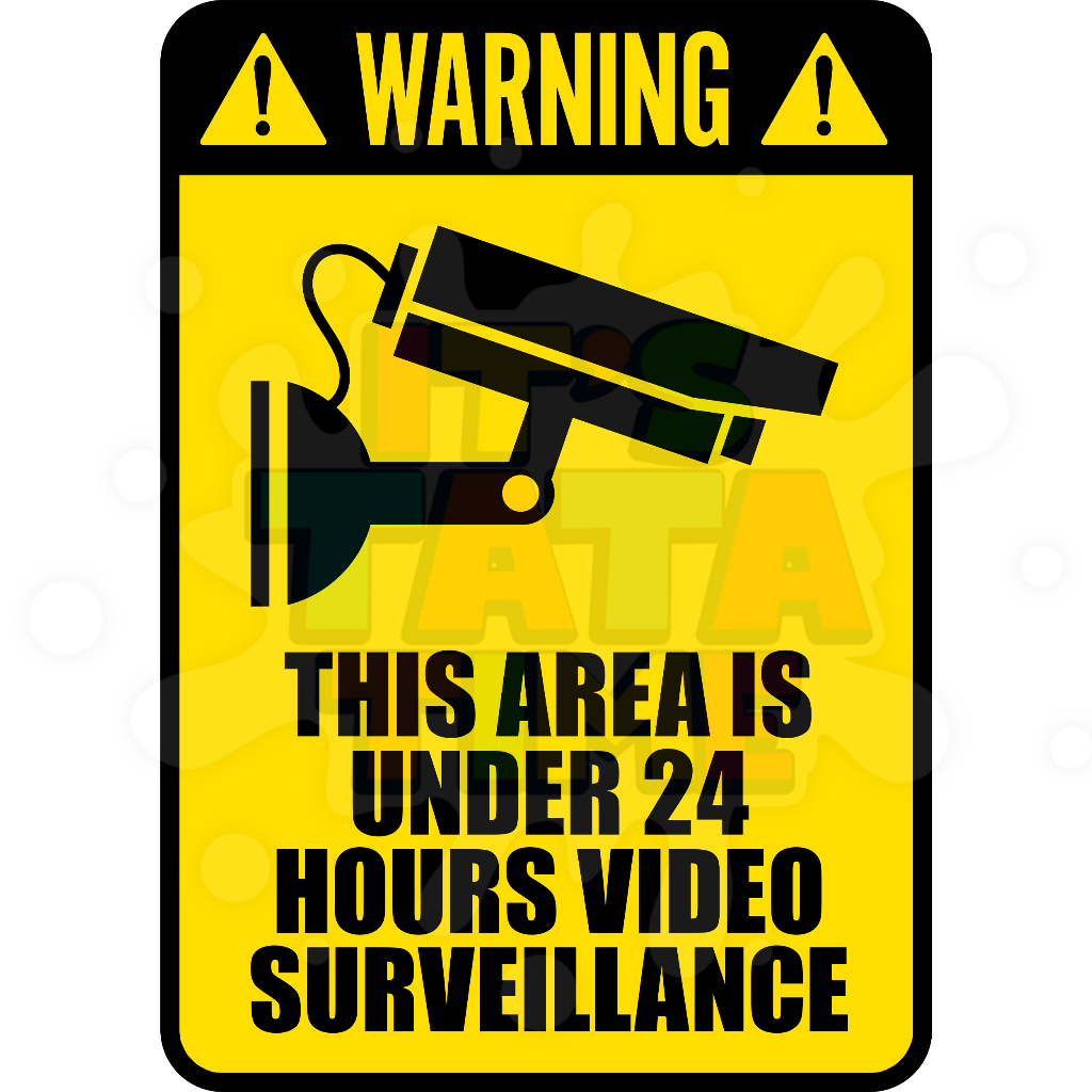 CCTV Warning Signage | Shopee Philippines