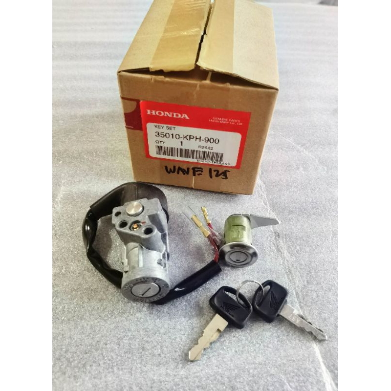 Key set / Ignition switch set Wave 125, Honda genuine parts made in ...