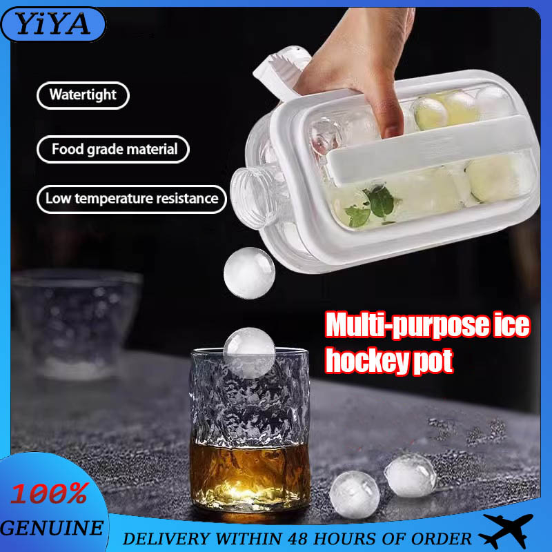COD ice hockey pot kitchen bar creative ice cube mold 2 in 1 multi ...