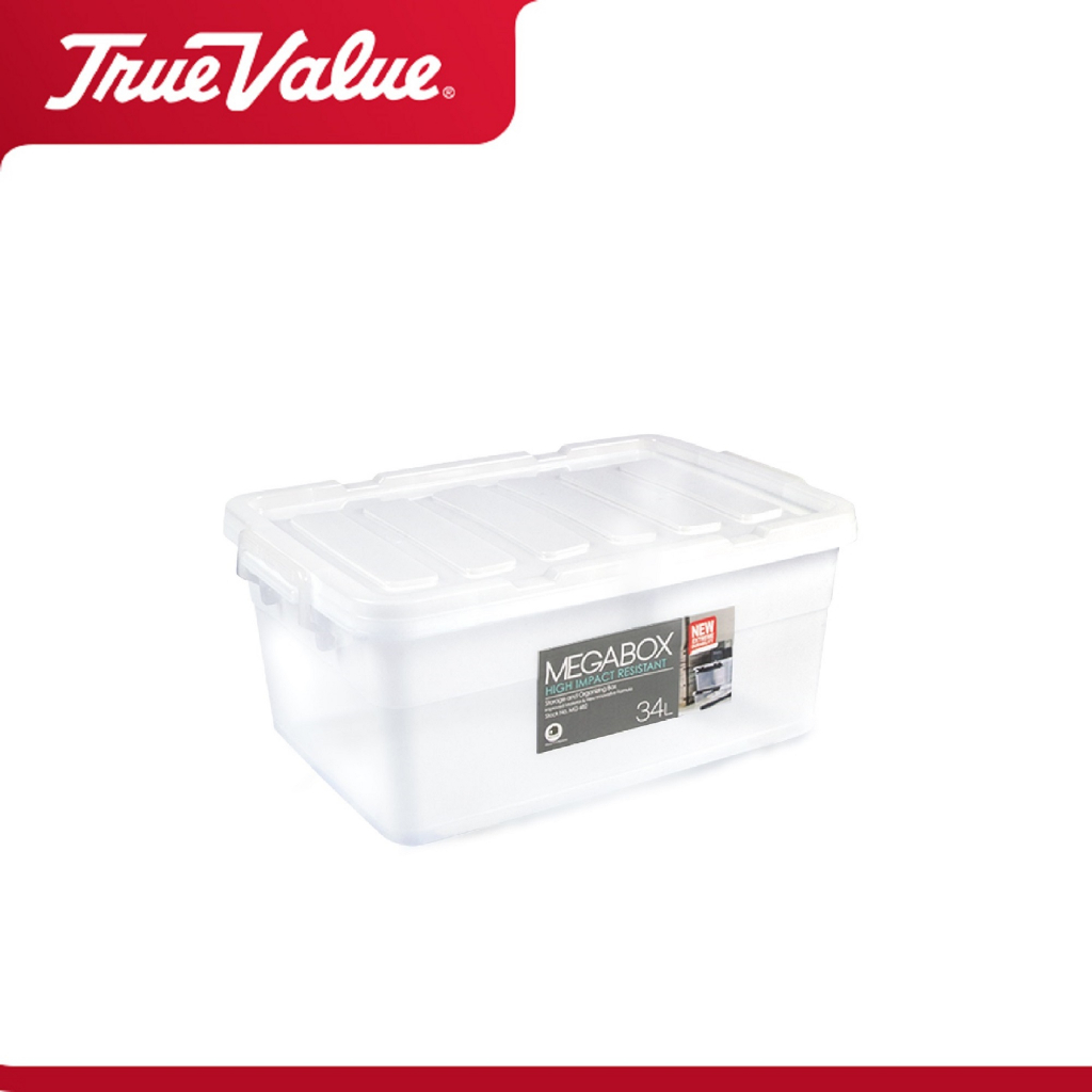 Megabox High-Impact Storage Box 34 liters MG-682 | Shopee Philippines