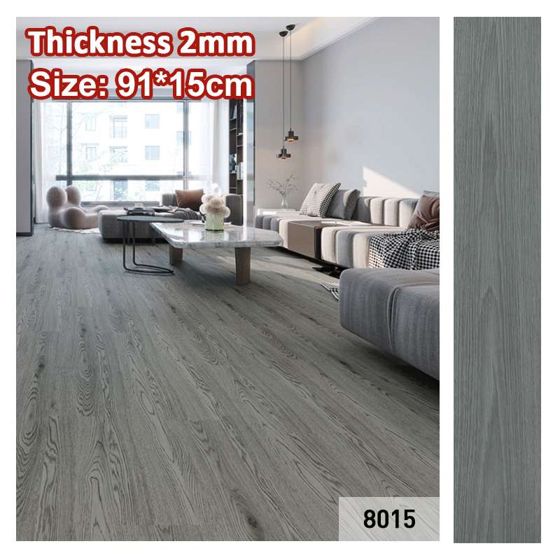 Floor Stickers 36pcs 2mm thick Wooden Design 91X15 cm Vinyl Adhesive ...