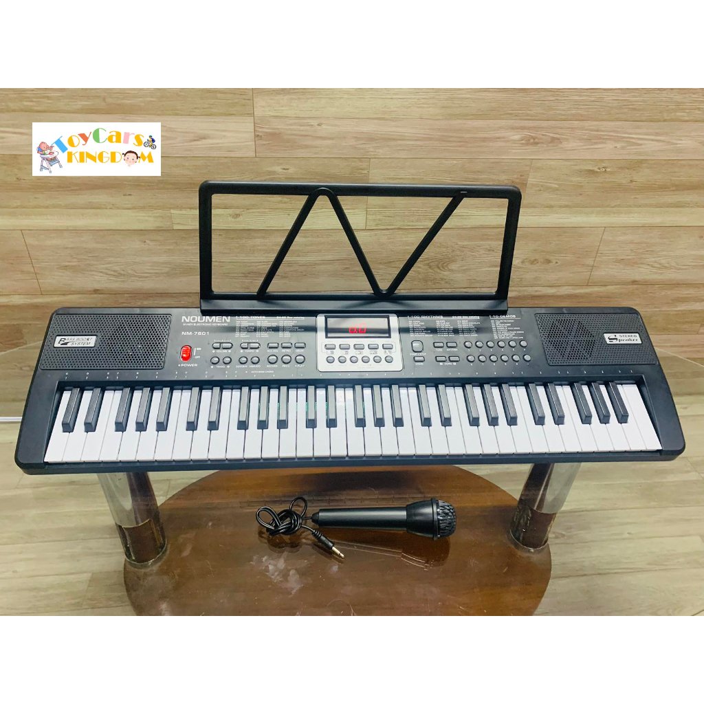 Electronic Keyboard Piano 61 Keys with Small Microphone and Book Stand ...