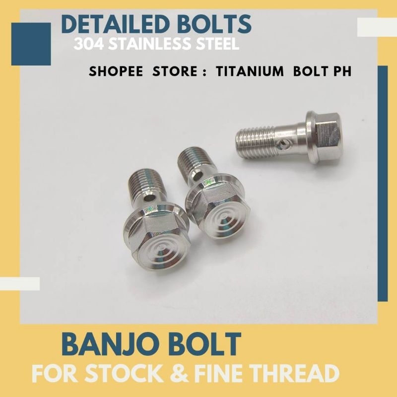 INOX 304 STAINLESS STEEL Detailed bolts BANJO | Shopee Philippines