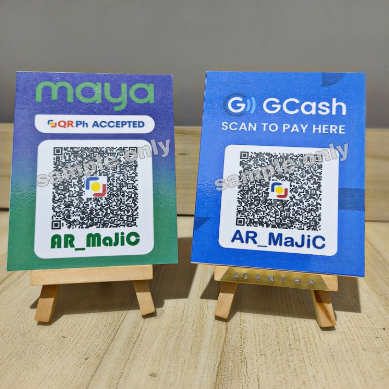MaJiC Personalized QR Code Board with Wooden Stand | Shopee Philippines