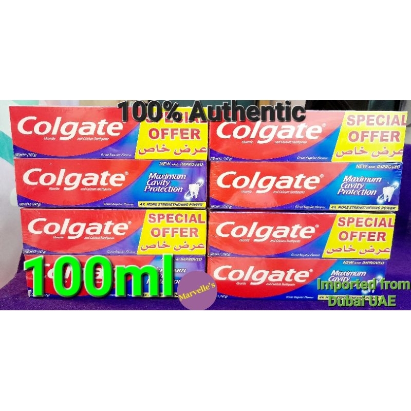 COLGATE Toothpaste Maximum Cavity Protection w/ Flouride & Calcium 75ml ...