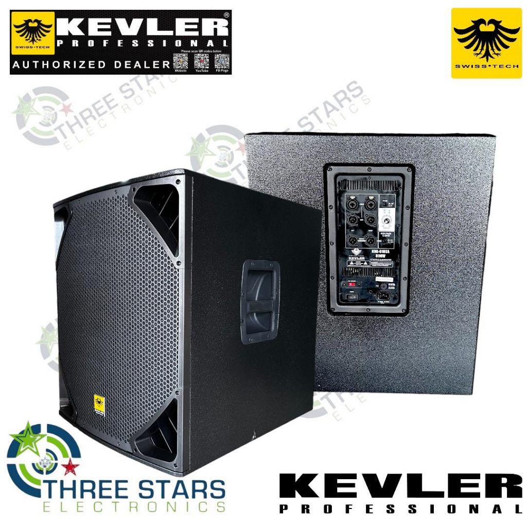 Kevler Professional 1pc. KRX-618SA Single 18" Powered Subwoofer 800W ...