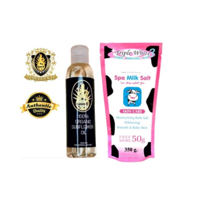 Spa Milk Salt Body Scrub And Sunflower Oil Skincare Combo Wholesale ...