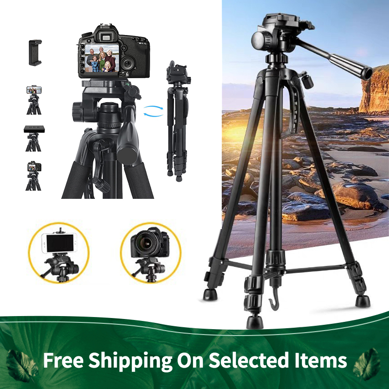 Ready Stock Portable Aluminum Dslr Tripod Camera Stand Cellphone Tripod ...