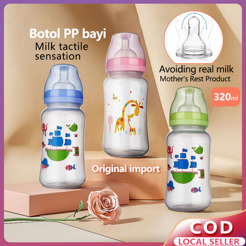 320ml Botol Susu Dot Nipple wide Bottle FREE Botol Dot Sillicone Nipple ...