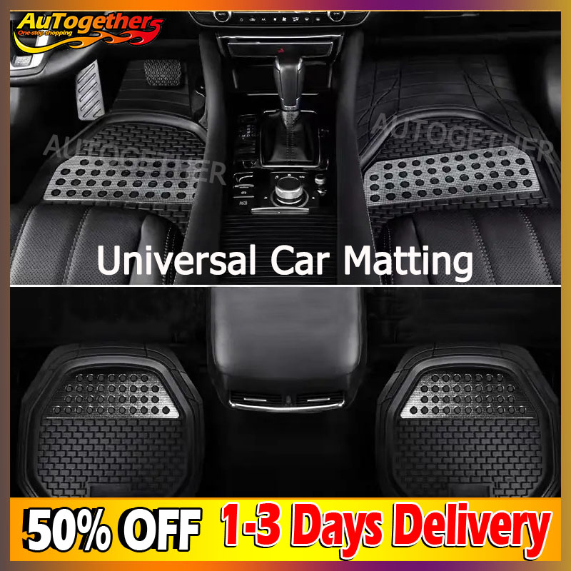 4 Pcs/ Set Universal Car Matting Auto Floor Mats Rubber Matting Carpet ...