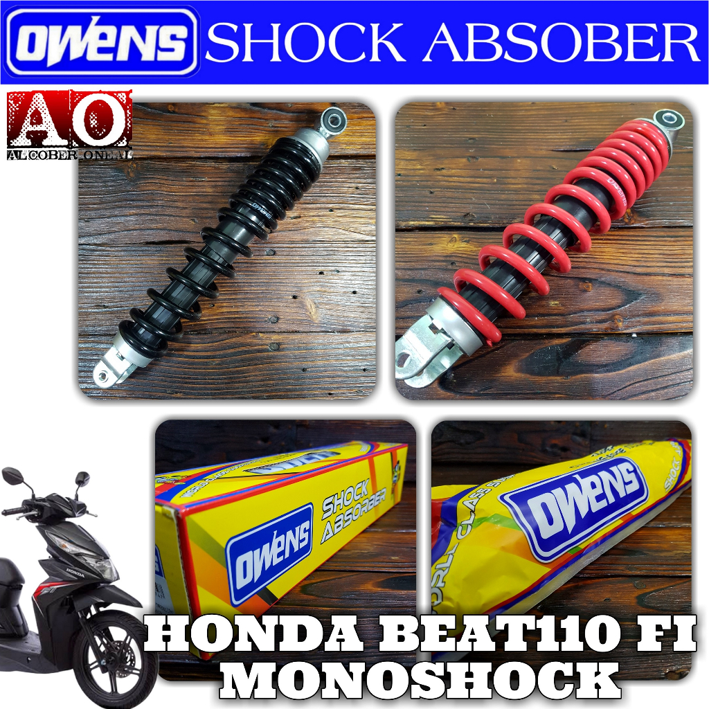 Owens Rear Shock Absorber For Honda Beat 110 Fi Monoshock 335mm - Cash ...