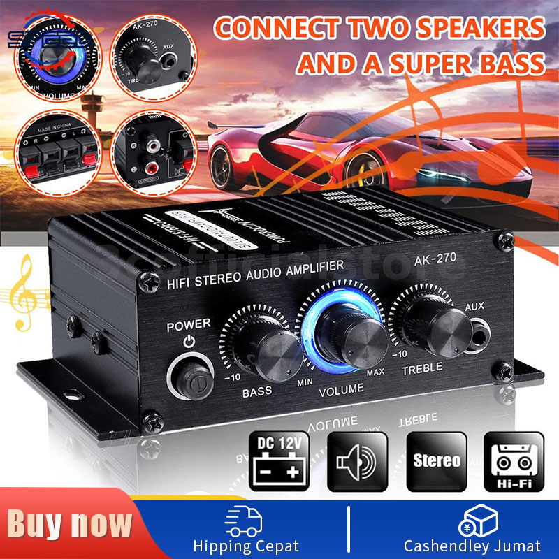 400w Mini Audio Amplifier Home Amplifier Bluetooth-free Auto Stereo ...