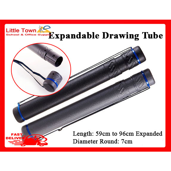 Expandable Plastic Drawing Tube Telescopic Blueprint Storage Case ...