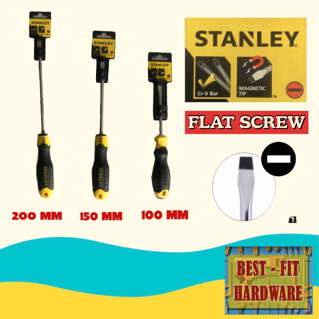 Screw Driver - Flat Screw (200mm, 150mm, 100mm) | Shopee Philippines