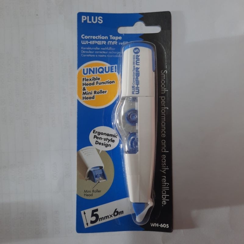 PLUS Correction Tape - WHIPER MR refillable | Shopee Philippines