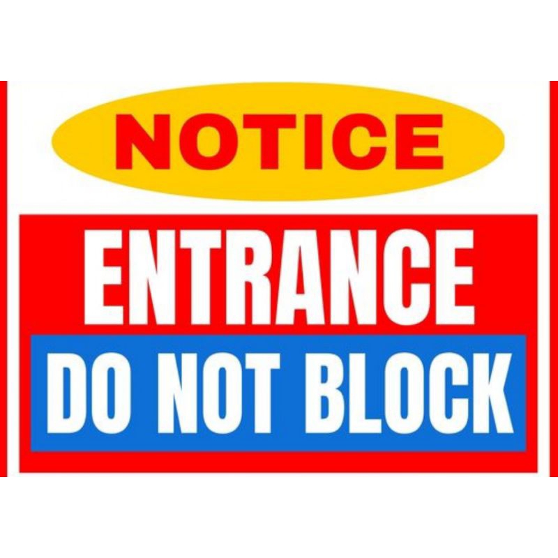 Laminated warning sign,safety sign and regulatory(makapal) | Shopee ...