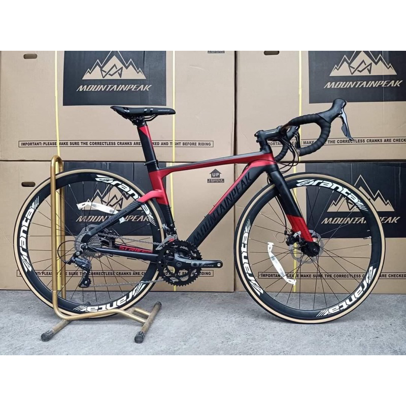 Mountainpeak Striker (Shimano Sora) 2*9Spd Matt/Black/Red With Freebies ...