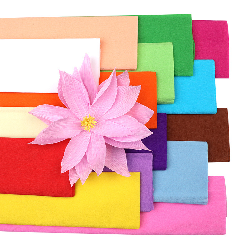 10pcs/Pack Crepe Paper DIY Colored Paper Wedding/Birthday Party ...