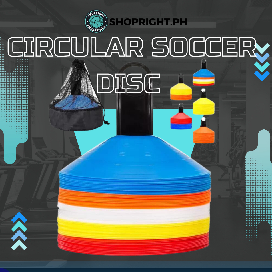 10pcs/set Soccer Discs Bucket Marker Training Sign Flat Cones Marker ...