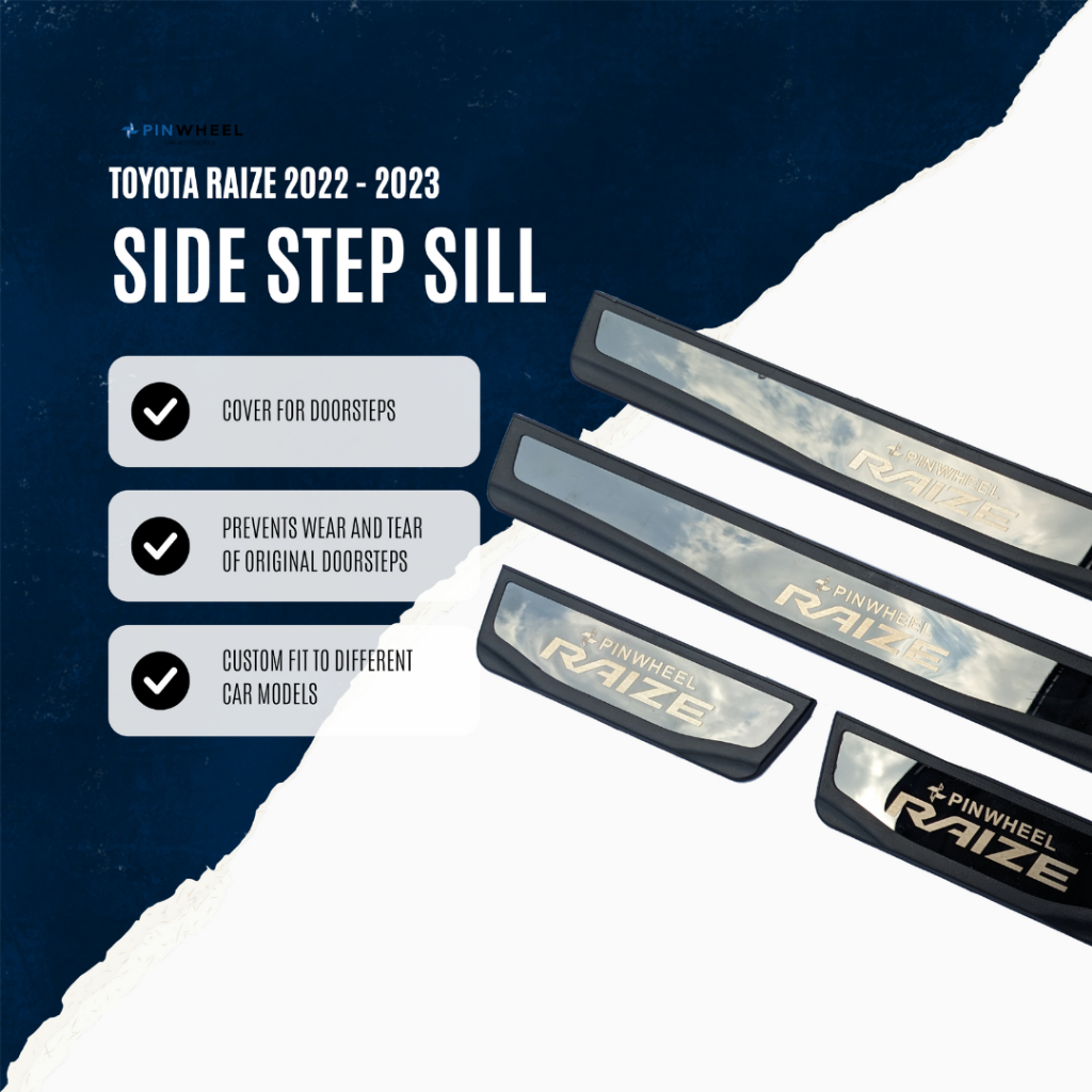 Pinwheel Side Step Sill For Toyota Raize 2022 - 2023 | Shopee Philippines