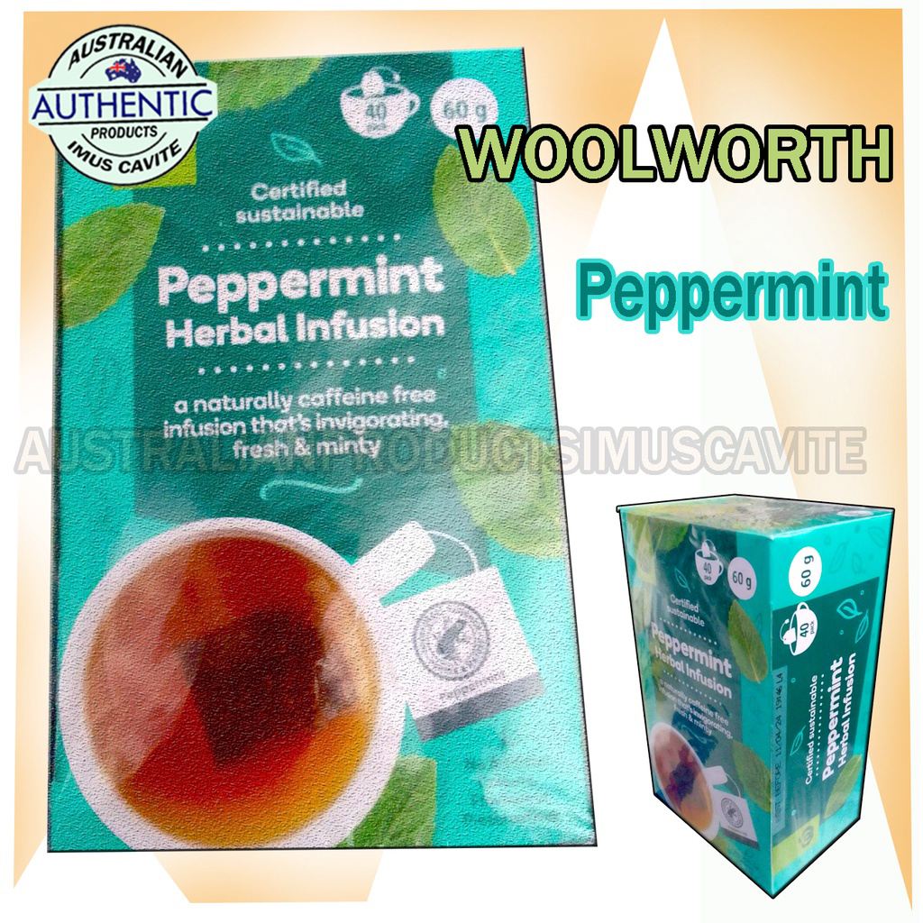 Woolworth PEPPERMINT TEA 40 tea bags | Shopee Philippines