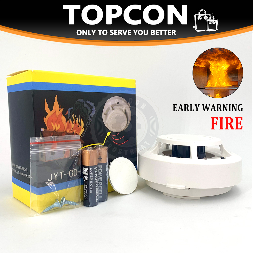 Topcon 1201 Photoelectric Sensitive Sensor Smoke Detector Fire Alarm ...