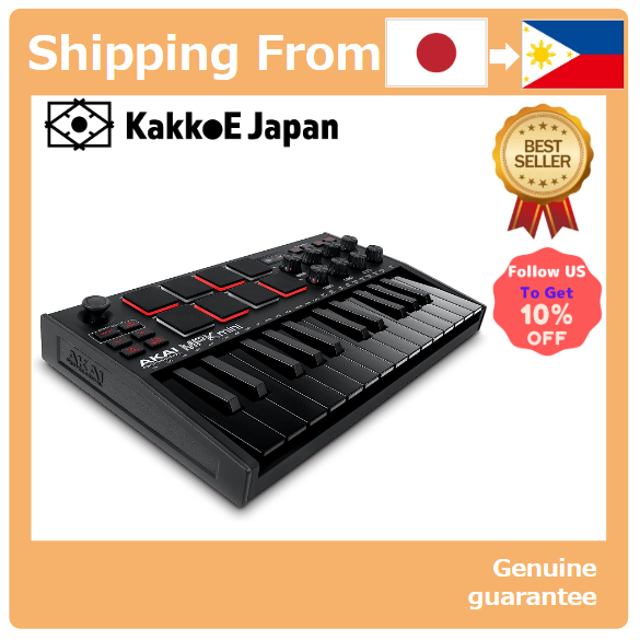 [DJ Japan] Akai Pro MIDI Keyboard 25-Key USB 8-Pad Music Production ...
