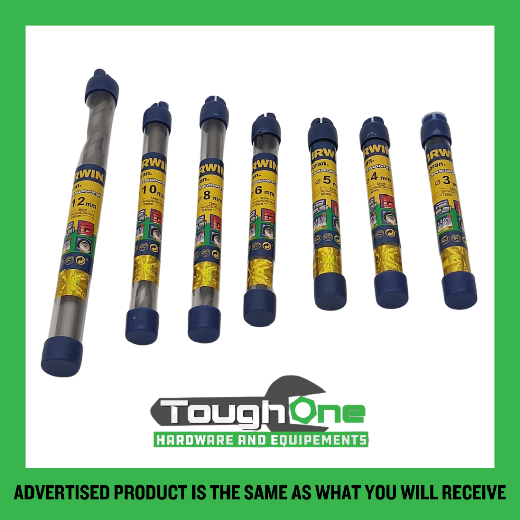 MASONRY IRWIN DRILL BIT STONE 1/8 , 5/32 , 3/16, 1/4, 5/16, 3/8, 1/12 ...