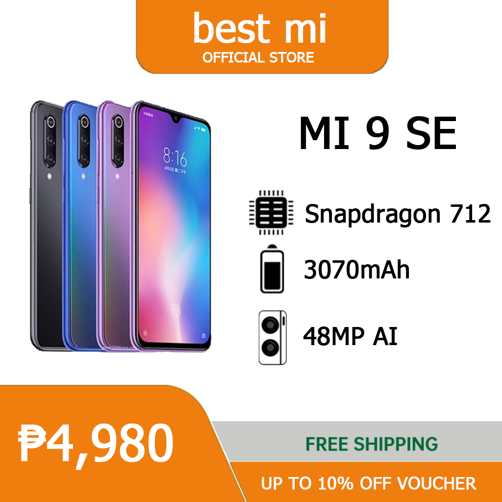 Xiaomi 9 SE Smartphone Snapdragon 712 48 MP+ 20MP Dual SIM Fast ...