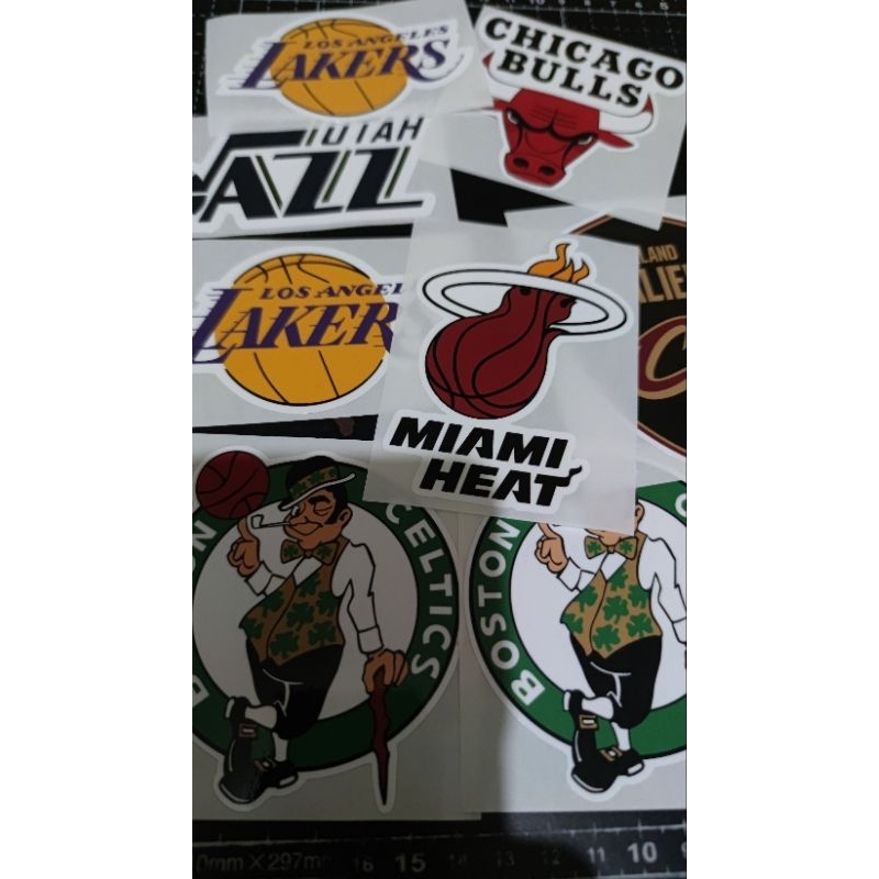 Vinyl Sticker Waterproof Sticker Nba Team logos Sticker Laminated ...
