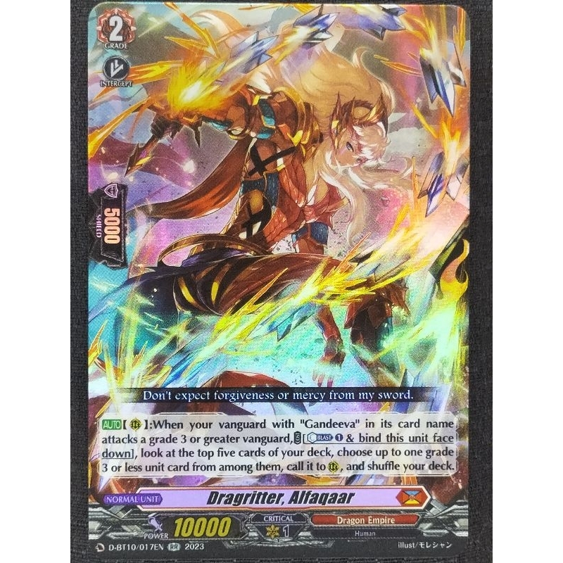 Dragritter, Alfaqaar (D-BT10/017EN RR) - Cardfight!! Vanguard OverDress [DBT10] | Shopee Philippines