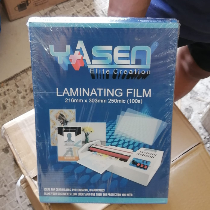 (100PCS / 1PACK) Yasen Laminating Film A4 125/250 Microns | Shopee ...