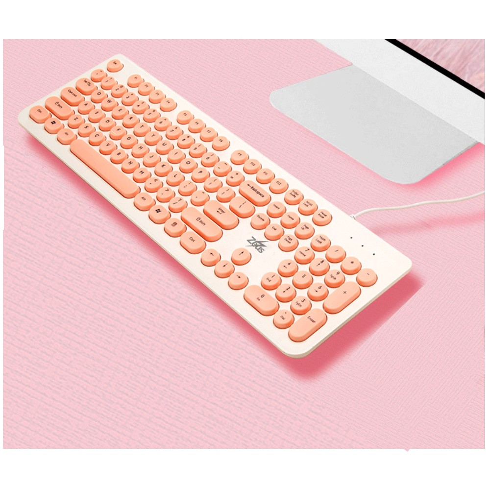 Zeus K-100 ( SteamPunk ) Retro Round Keycaps 104 Keys Keyboard For ...