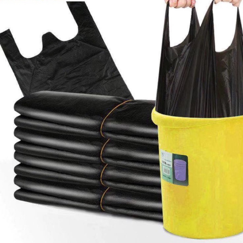 50 pcs 32*52cm Disposable Garbage Bag Black Thick | Shopee Philippines