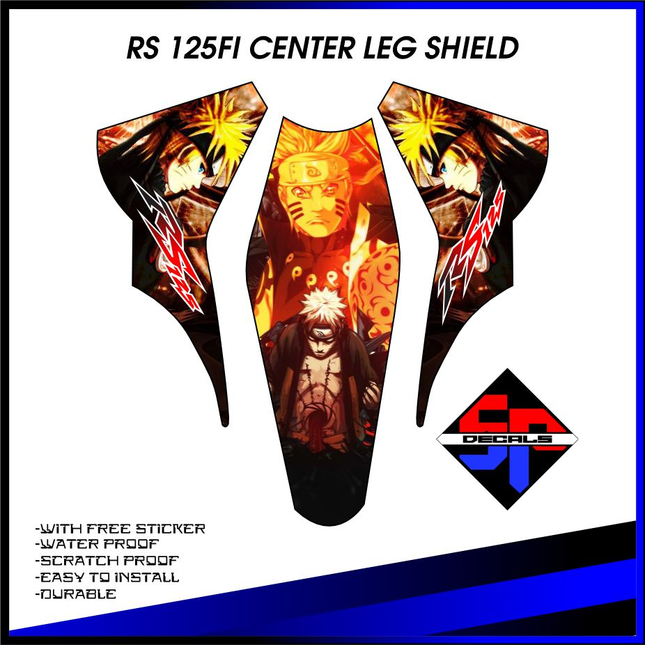 RS FI 125 (BATOK) CENTER LEG SHIELD HONDA HIGH QUALITY STICKER DECAL ...