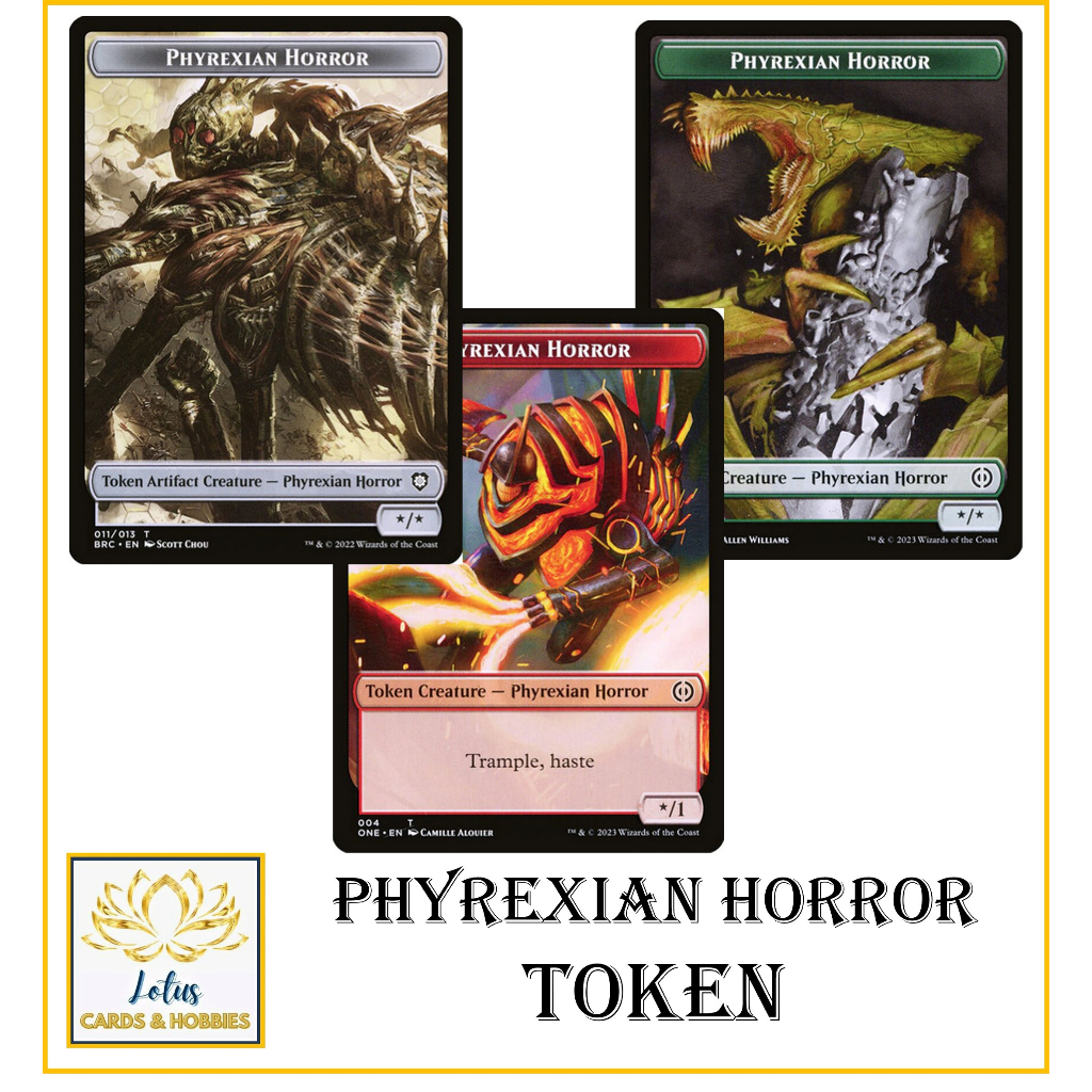 Magic the Gathering | Phyrexian Horror Token | Shopee Philippines
