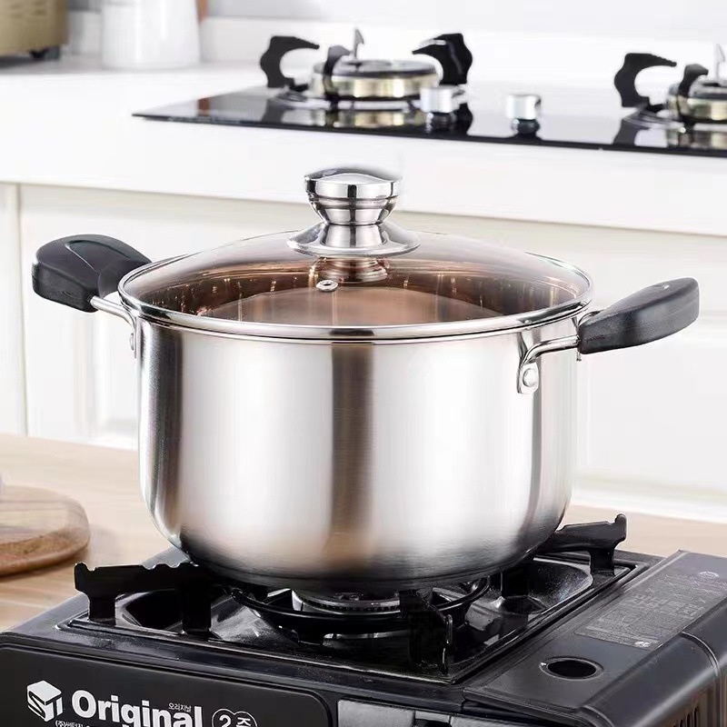 Induction cooker Pot Korean Style Thickened 304 Stainless Steel Pot ...