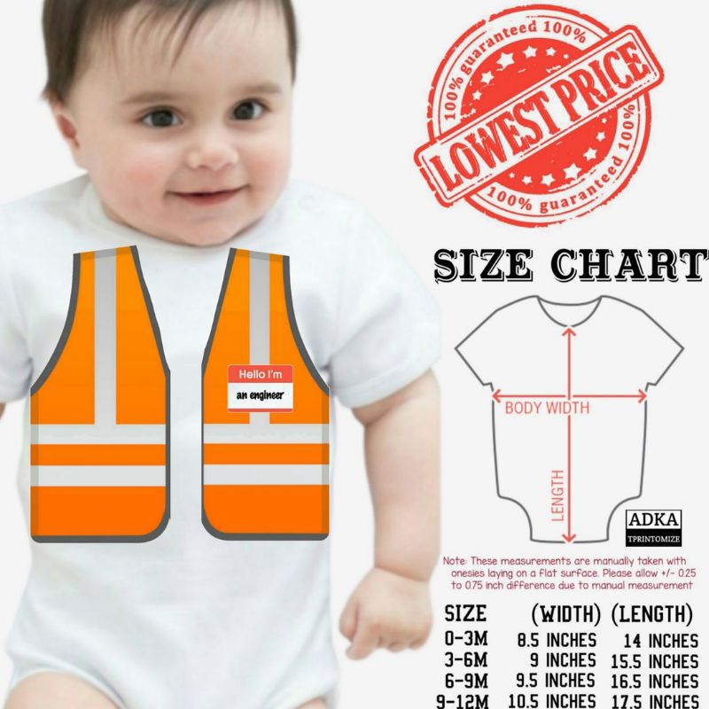 ENGINEER UNISEX BABY ONESIE | Shopee Philippines