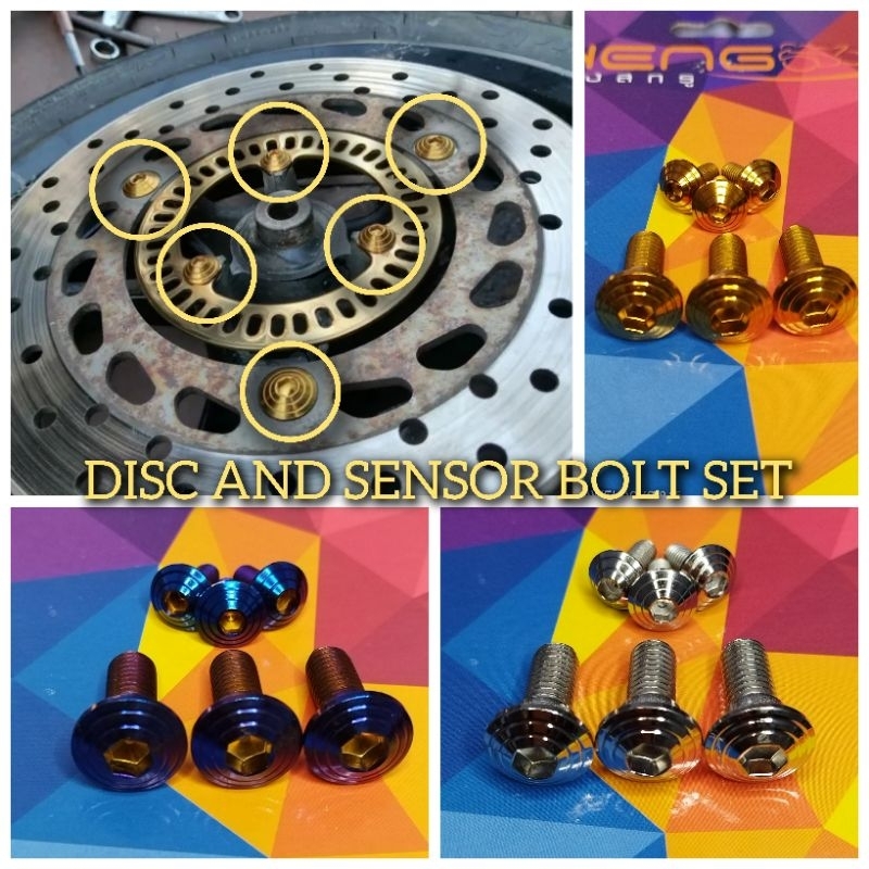 HENG DISC BOLT AND SENSOR BOLTS (SET 6PCS) | Shopee Philippines