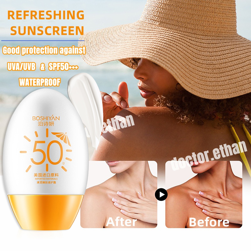 BOSHIYAN Sunscreen for Face SPF50+ UV Isolation Cream Moisturizer ...