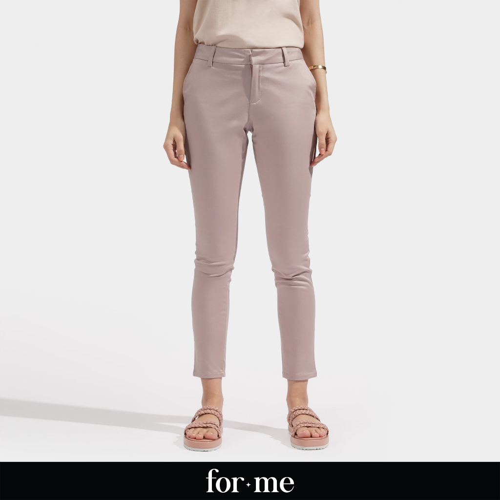 ForMe Closet Staples Full Length Slim Fit Chinos Pants for Women (Old ...