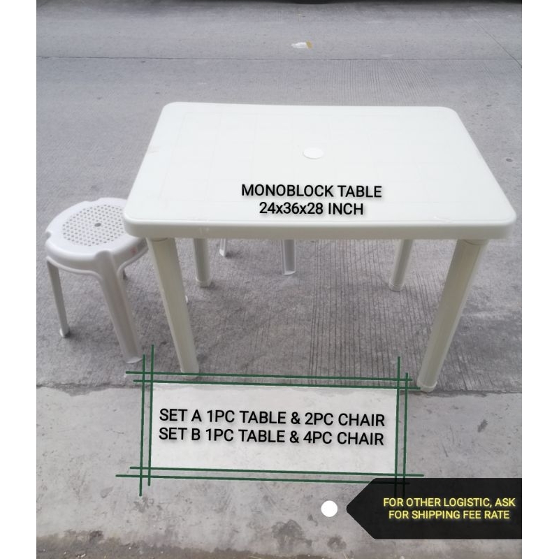 Monoblock table adult 24x36 mesa rattan table (for other logistic, sf ...