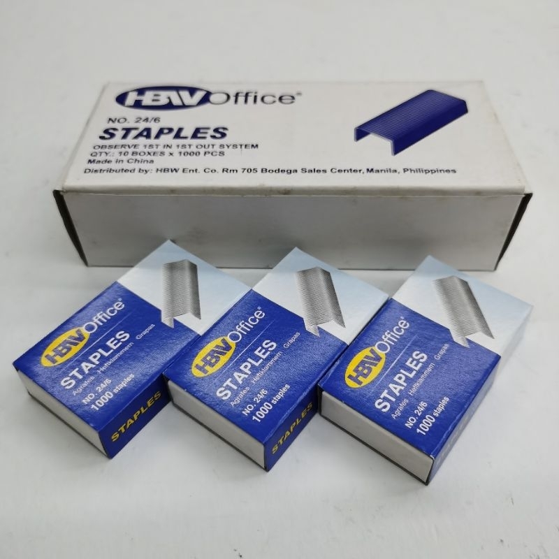 staples wire no. 24/6 1000 staples | Shopee Philippines