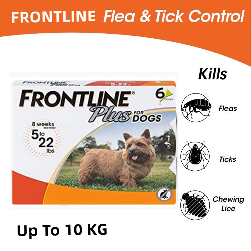 FRONTLINE Plus Flea & Tick Treatment for Dogs(up to 10 kgs) | Shopee ...