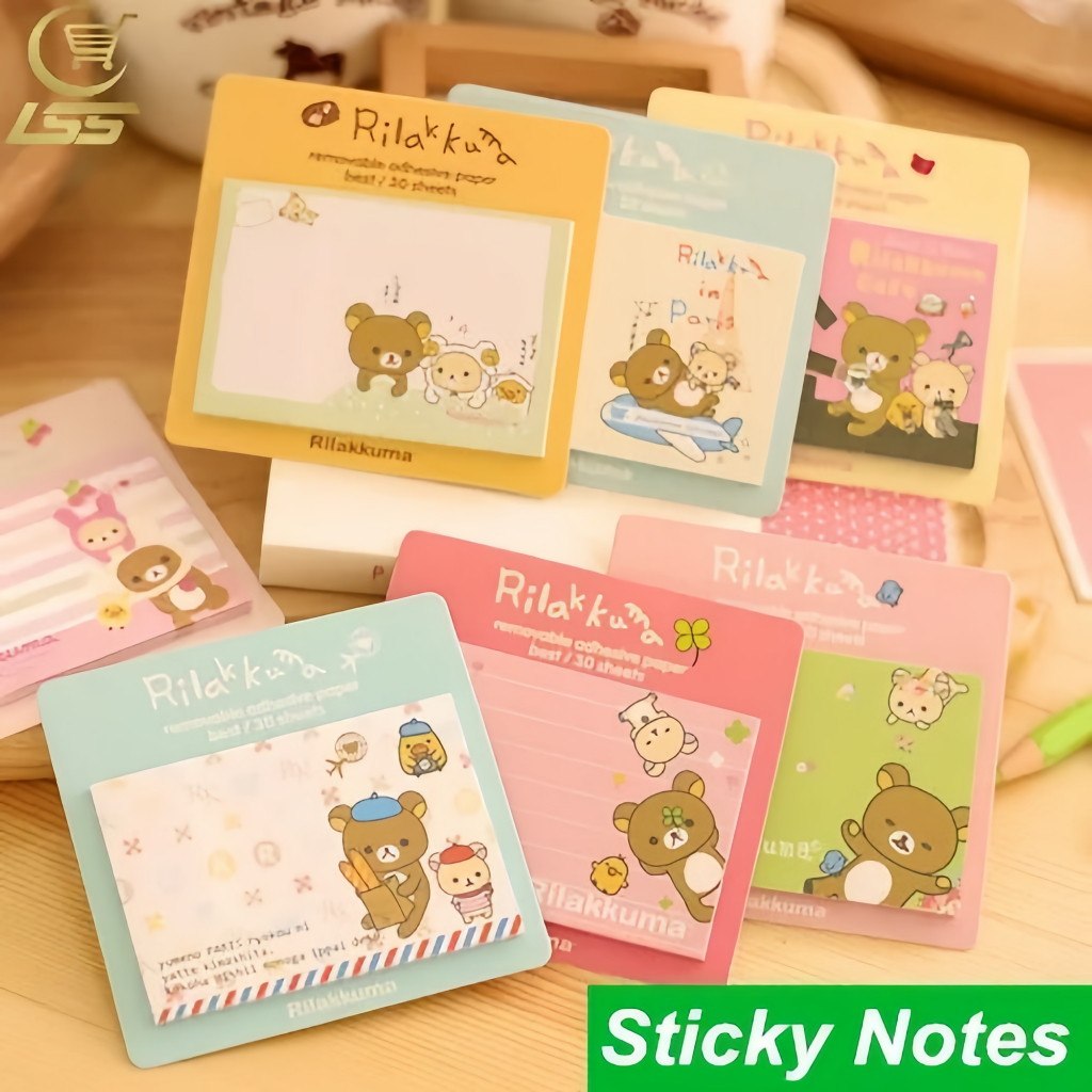 Efeq Cute Mini Sticky Notes Sticky Cartoon Animals For Office Mini Memo ...