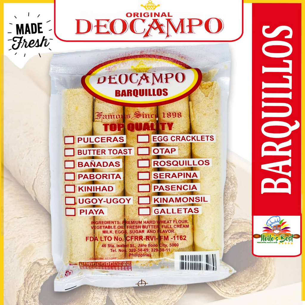 Deocampo x Iloilo's Best | Barquillos | 5 Rolls | Wafer Sticks ...